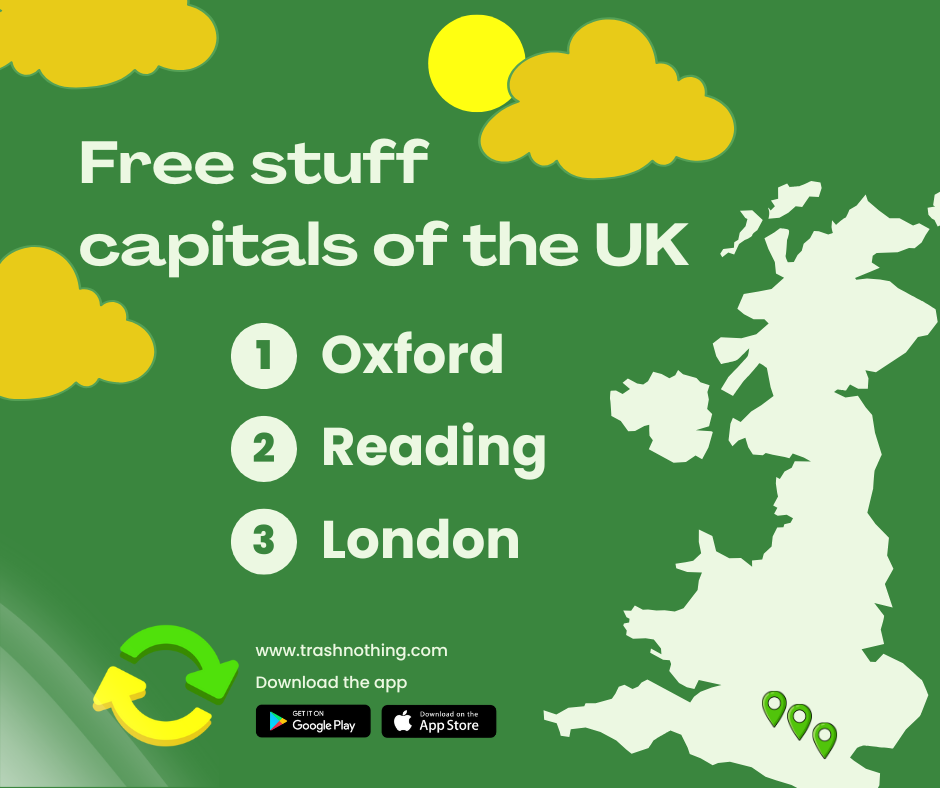 Free stuff capitals of the UK - Trash Nothing