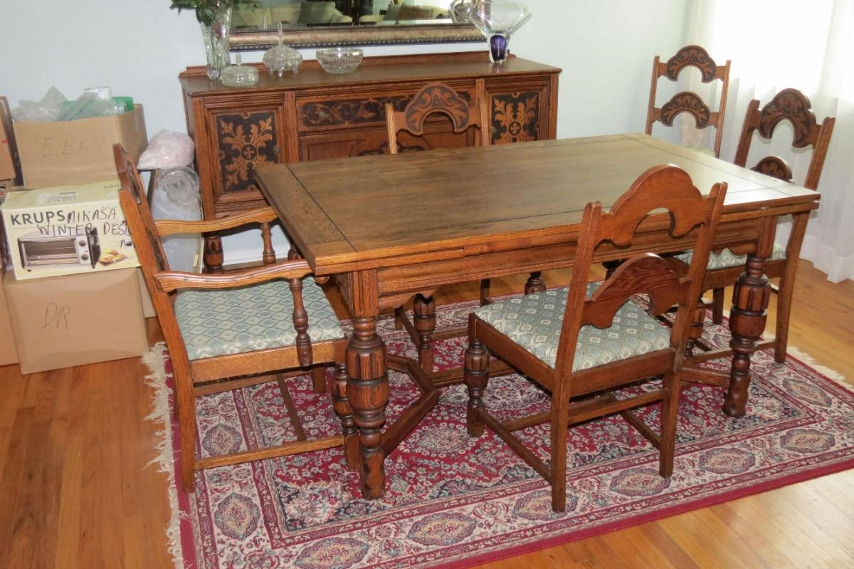 Request: Vintage wood dining table & chairs (Coventry CV6) - Hinckley ...
