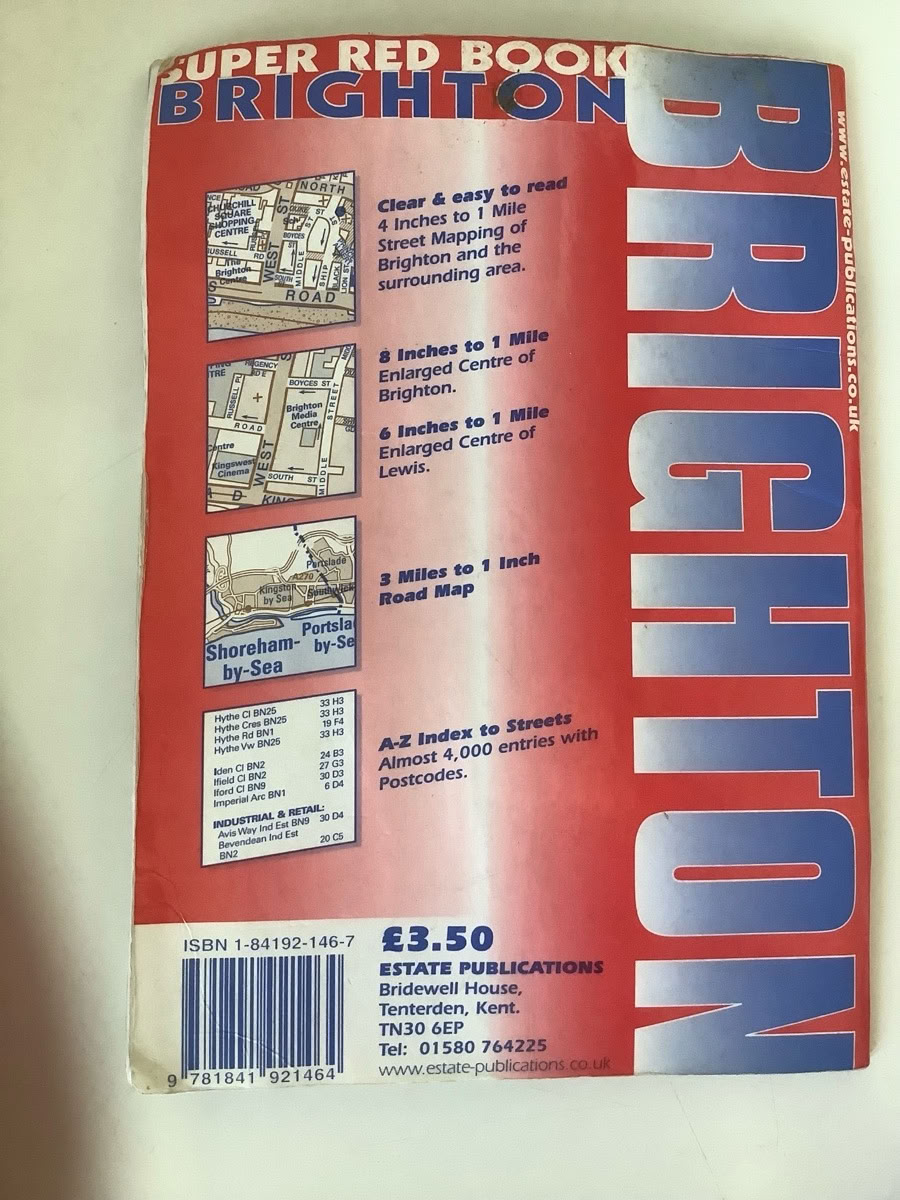 Free: Brighton Street/ Road Map 2001 (RH15) - Burgess Hill Freegle