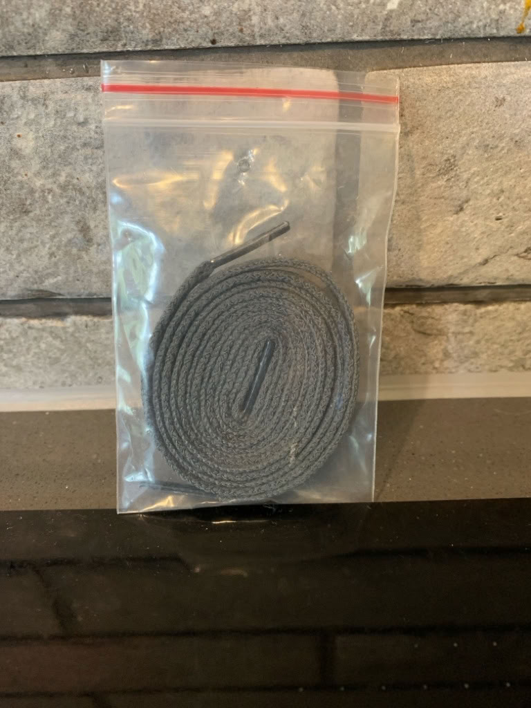 Free: 26” grey shoelaces (Tilehurst RG30) - Reading Freegle