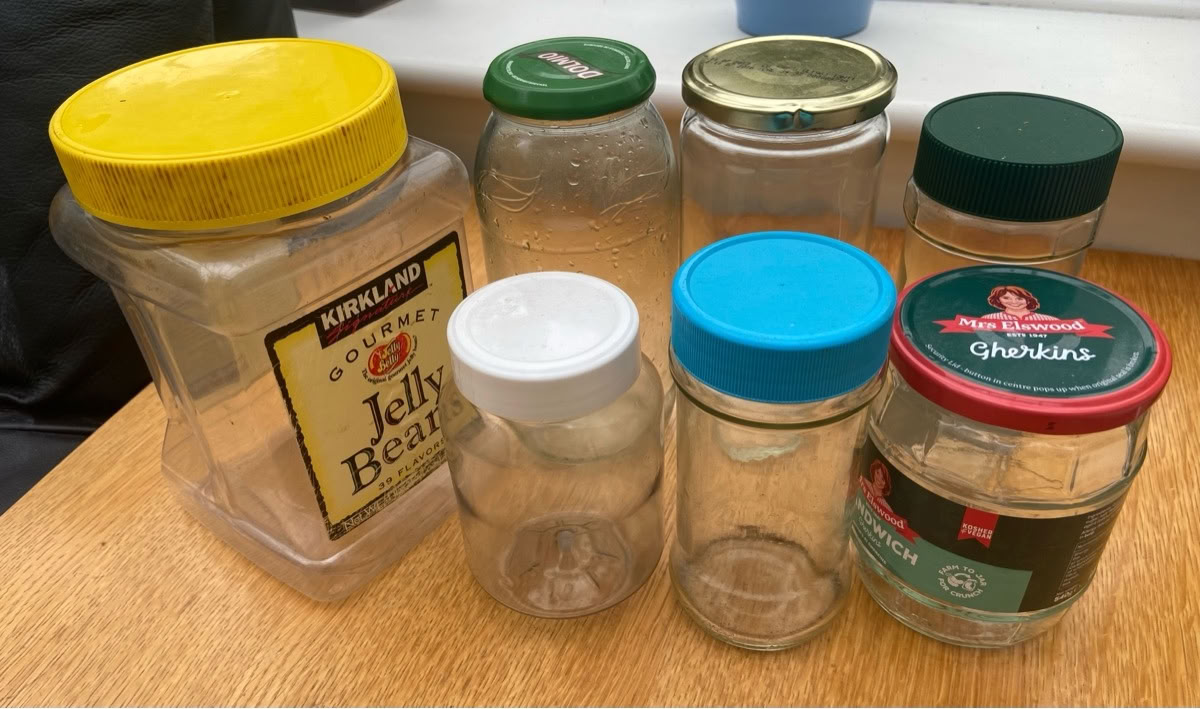 Free: Empty Jars glass & plastic (St Albans AL1) - Hemel Hempstead Freegle