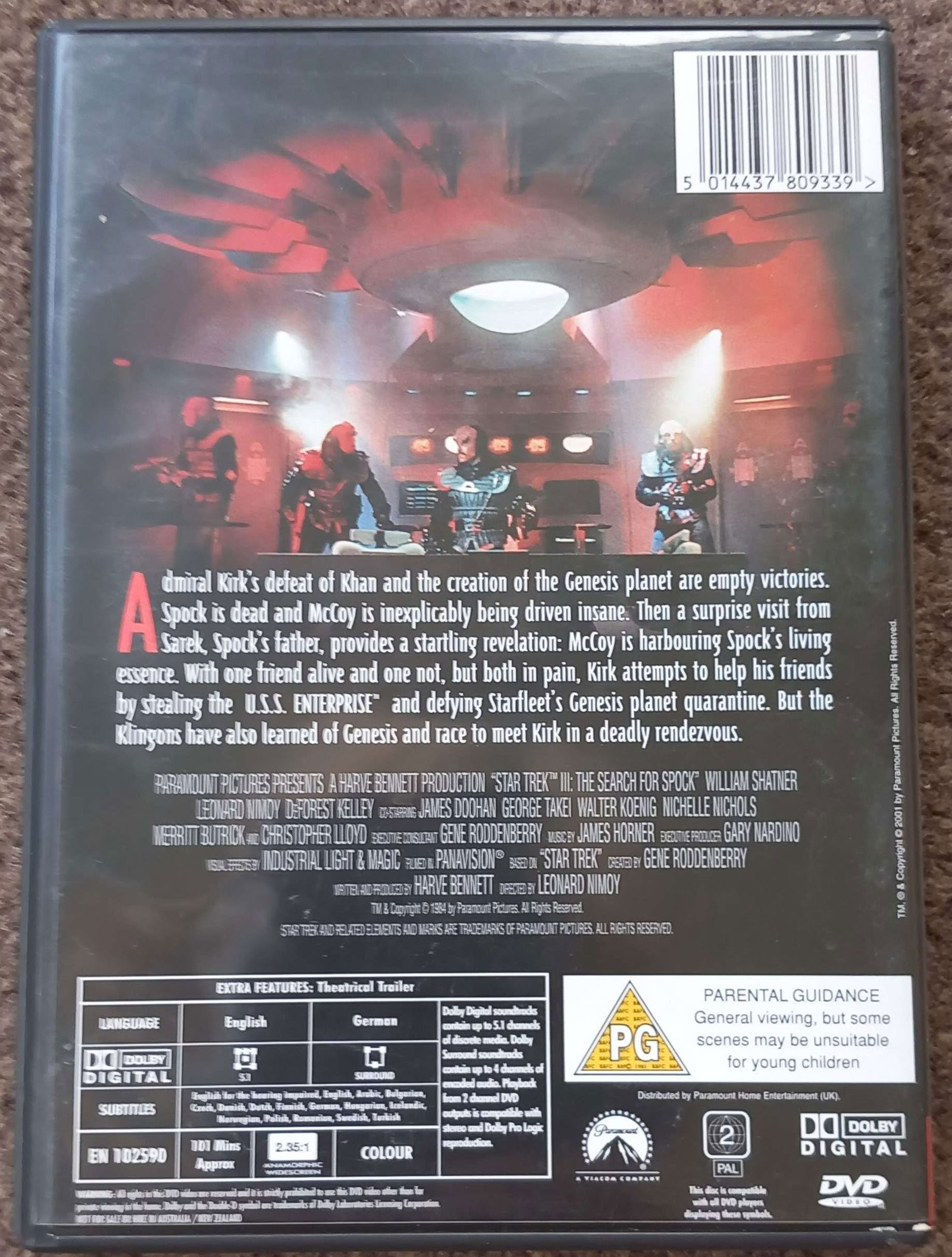 Free: Star Trek III - The Search for Spock - DVD - ERITH, DA8 (Erith ...