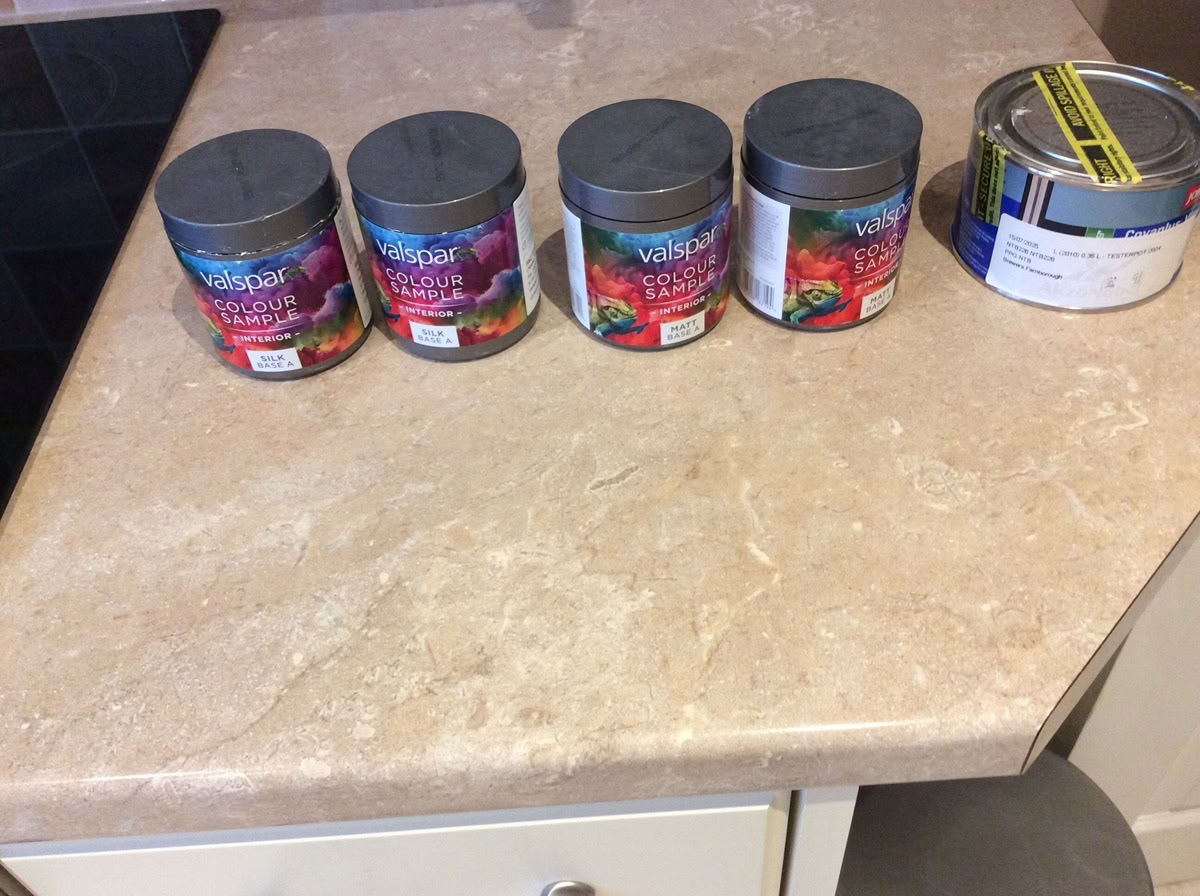 Free: Paint sample pots (Frimley) - Camberley & Surrey Heath Freegle