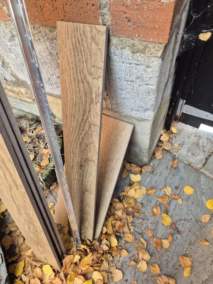 Free: Offcuts of wood effect floor tiles (Sharrow S11) - Sheffield Freegle