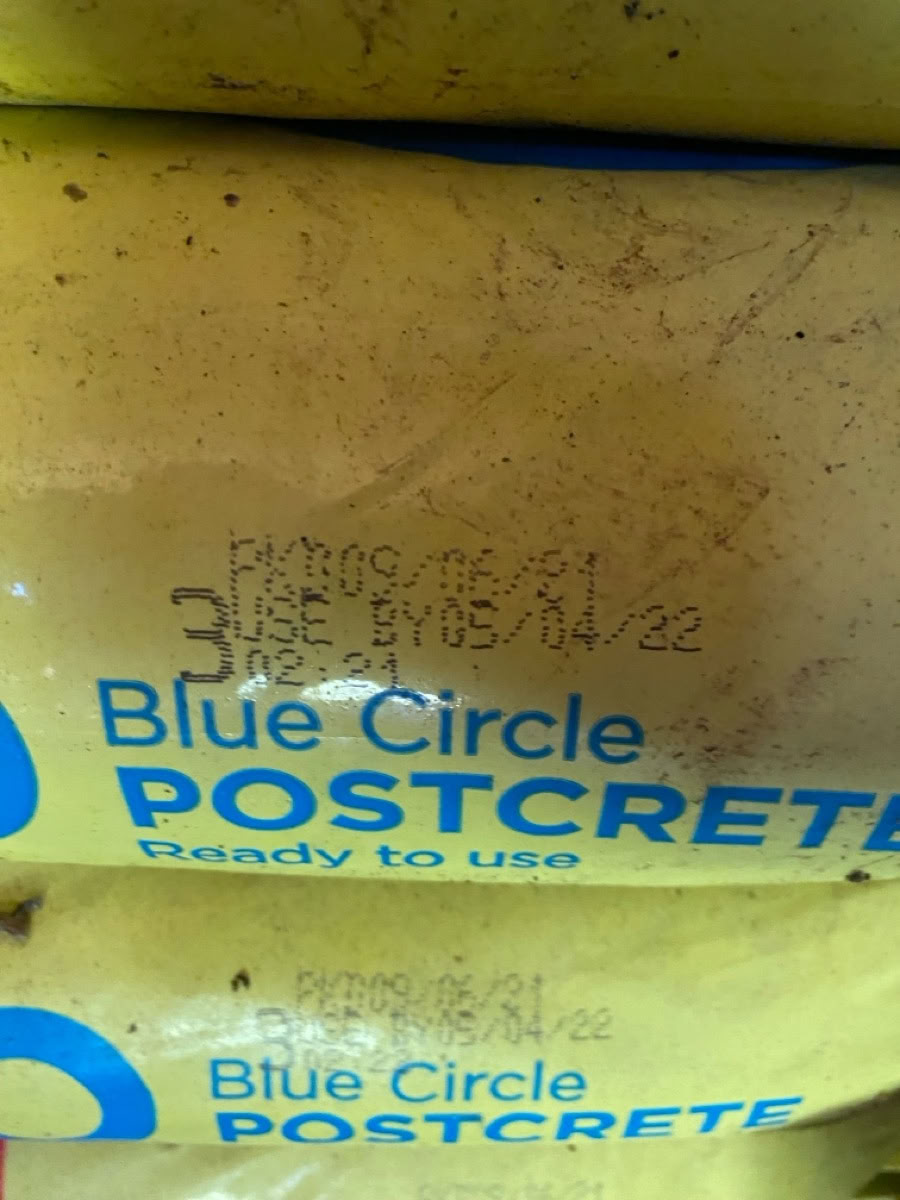 Free: Postcrete for fence posts (CH7)