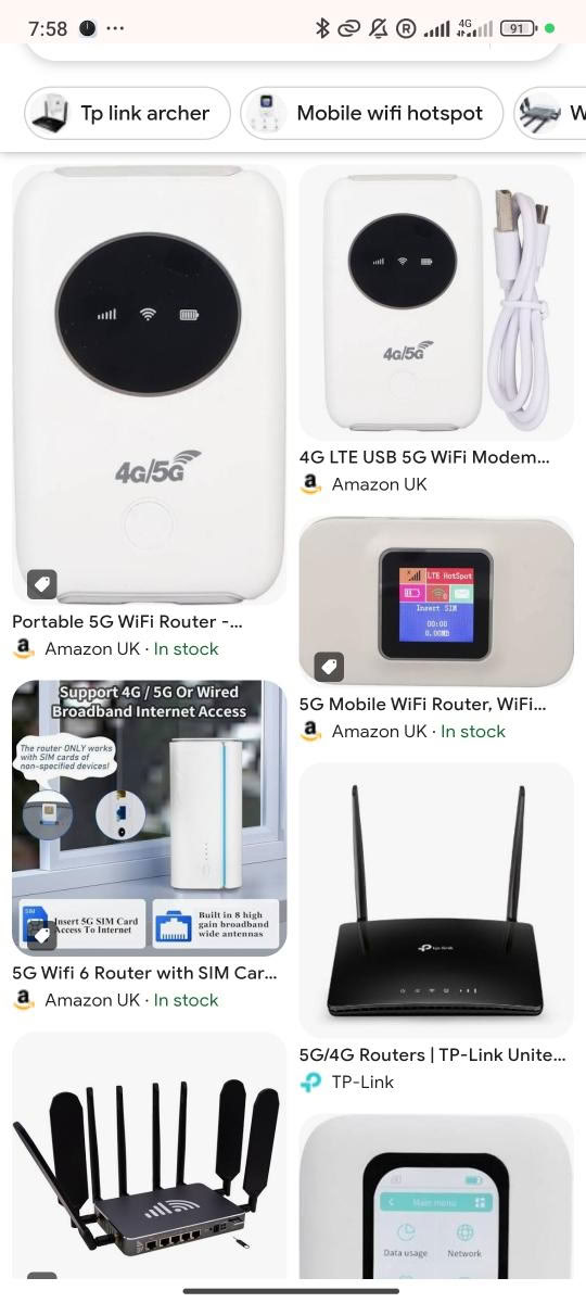 Request: 4G/5G Mobile WiFi Dongle or Router (Cumberland street EH3 ...