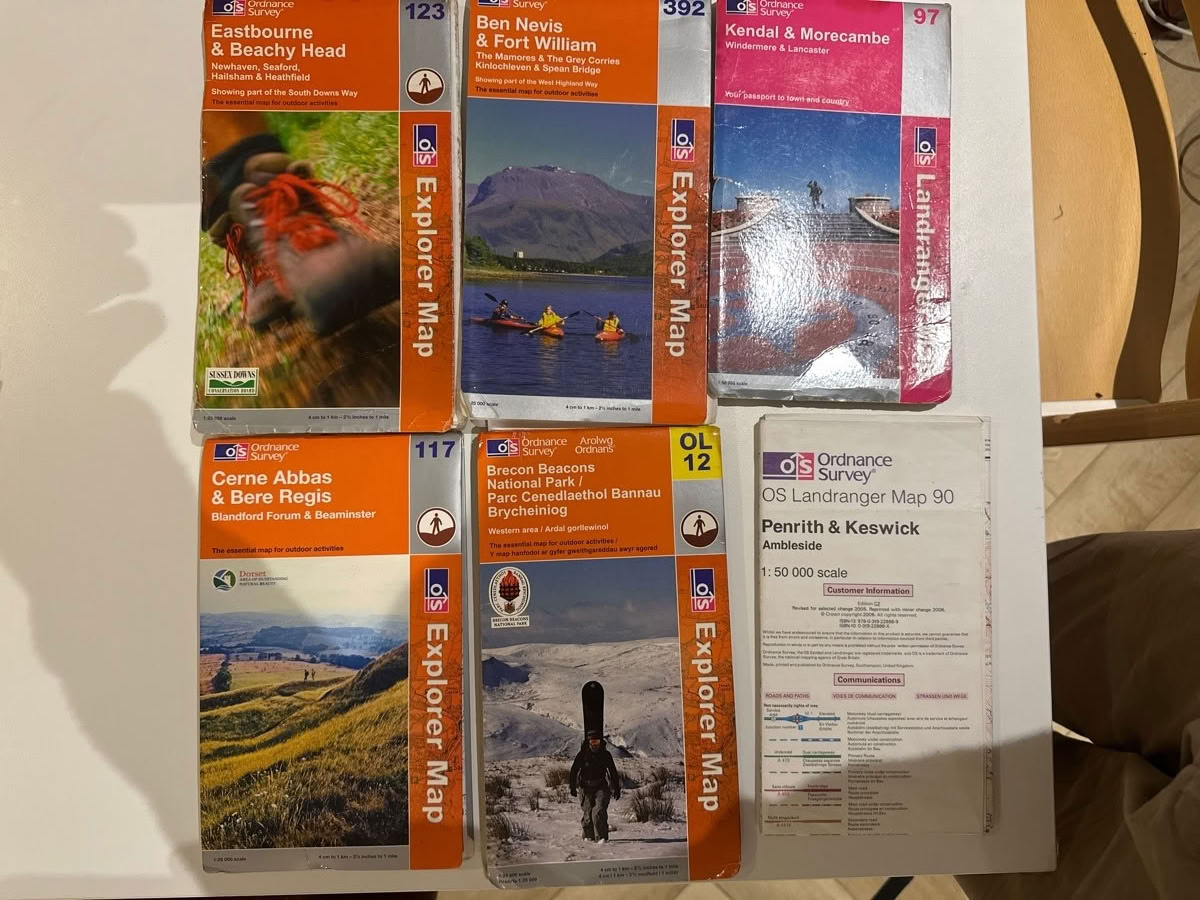 Free: Ordnance Survey Maps (Alderley Edge SK9) - Wilmslow Freegle