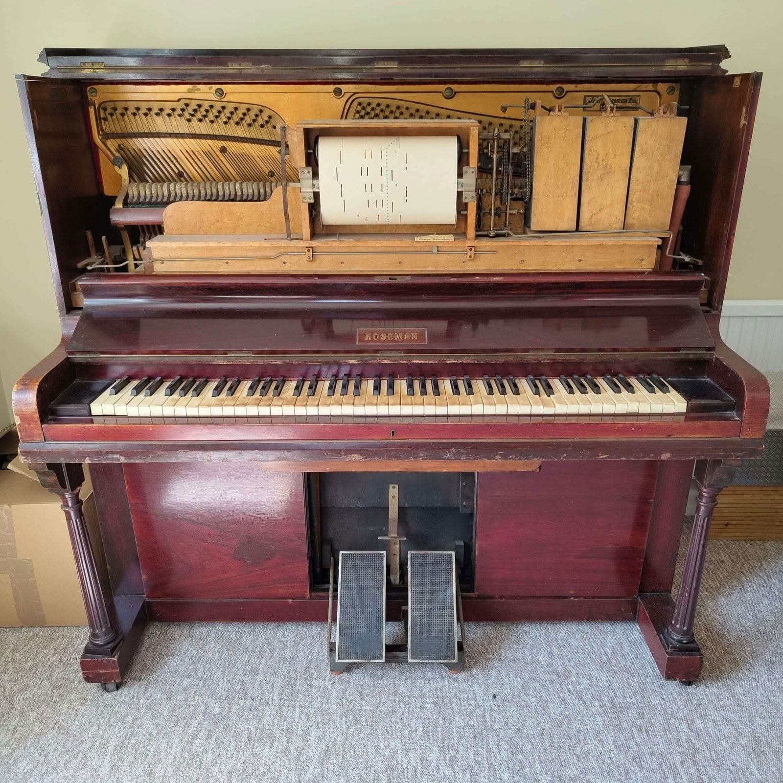 Free: Pianola with scrolls (Eynsham OX29) - Witney Freegle