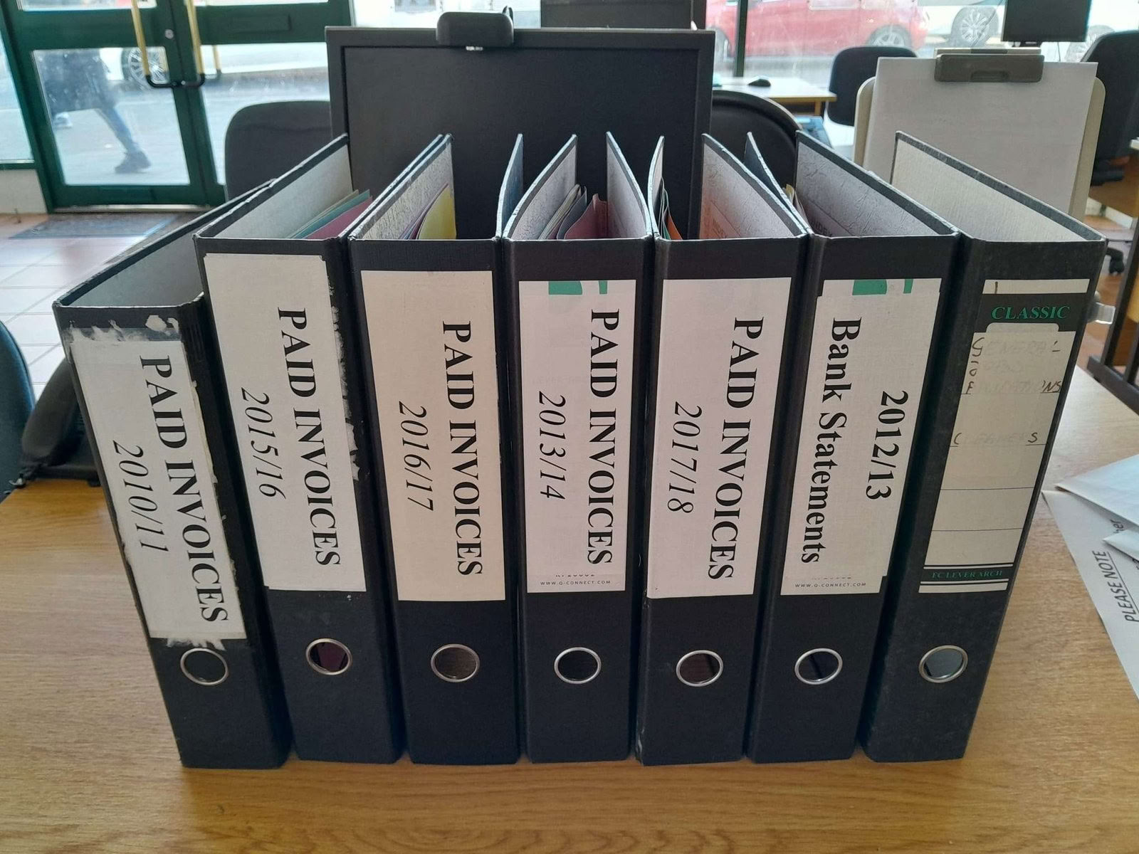 Free: 7 x Black Lever Arch Folders (Chadwell Heath RM6) - Redbridge Freegle