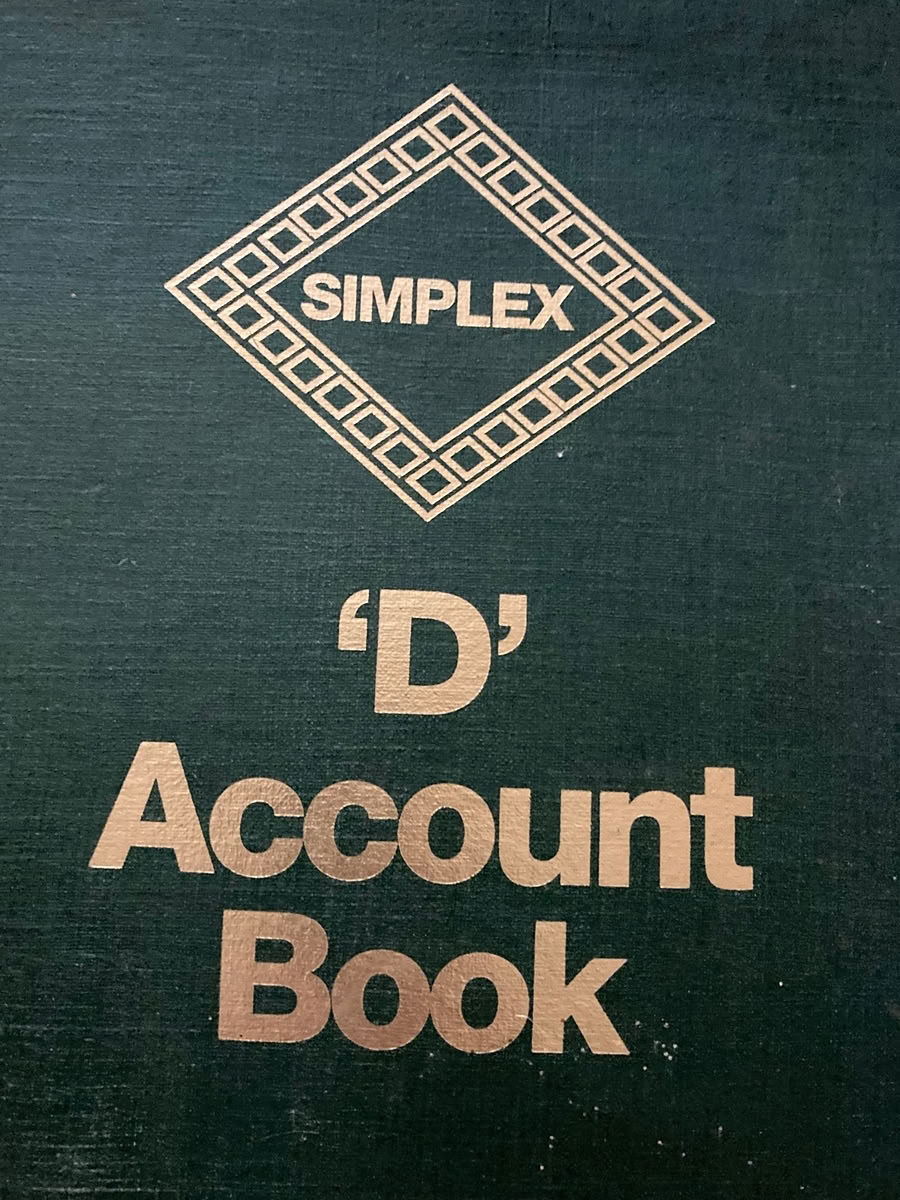 Free: Simplex ‘D’ Account Book (Barby CV23)
