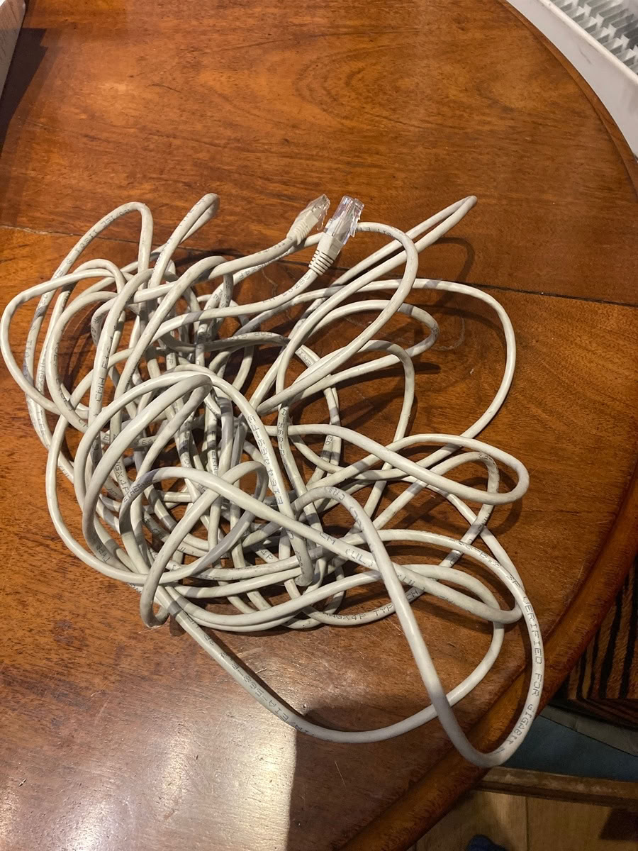 Free: TIA/EIA 568B Ethernet cable (Raynes Park (SW20))