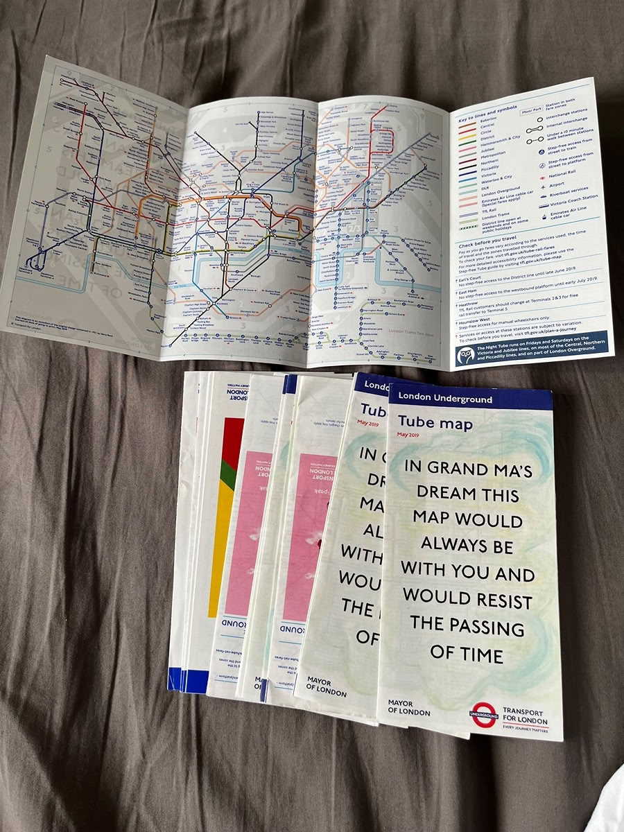 Free: Tube maps (London) (SG4 hitchin)