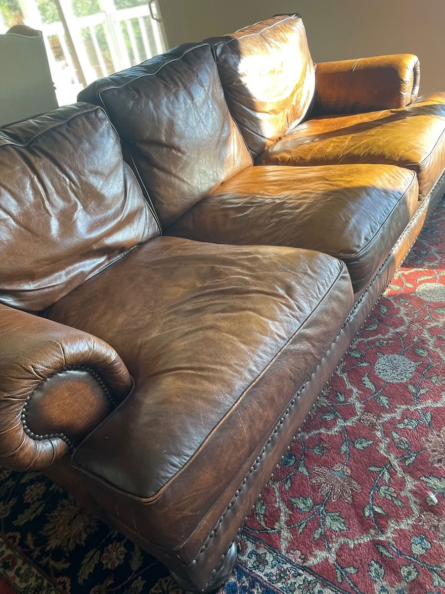 Free: Premium Bernhardt Leather Couch (Morgan Hill West Side.)
