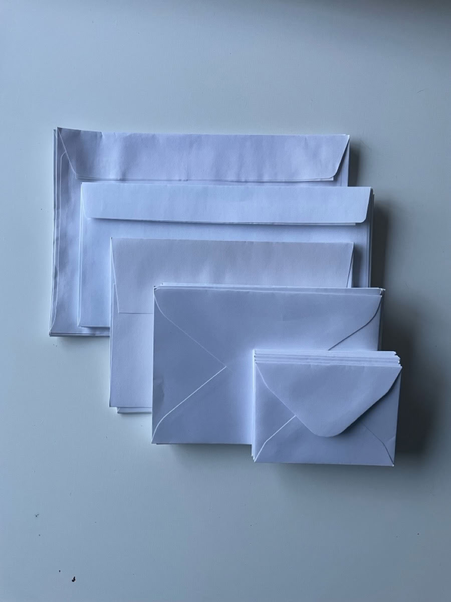 Free: Stack of white envelopes (Bramhall SK7) - Stockport Freegle