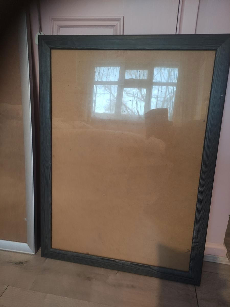 Free: Large blue wood frame (Melksham SN12) - Devizes Freegle