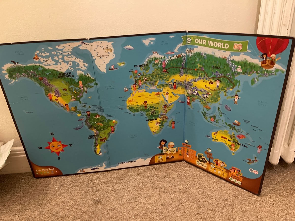Free: World map (Pages lane N10)