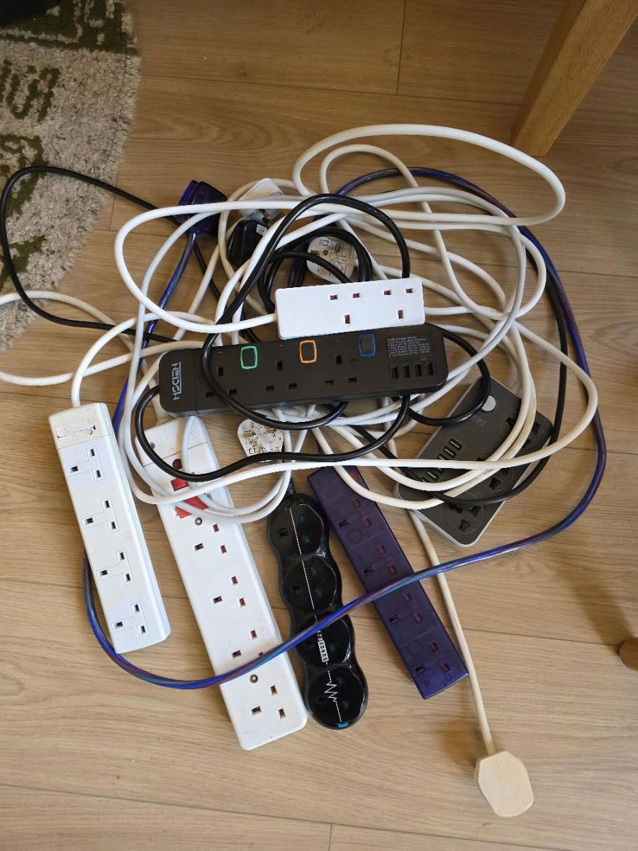 Free: Multiple extension leads (Emsworth PO10) - Havant Freegle
