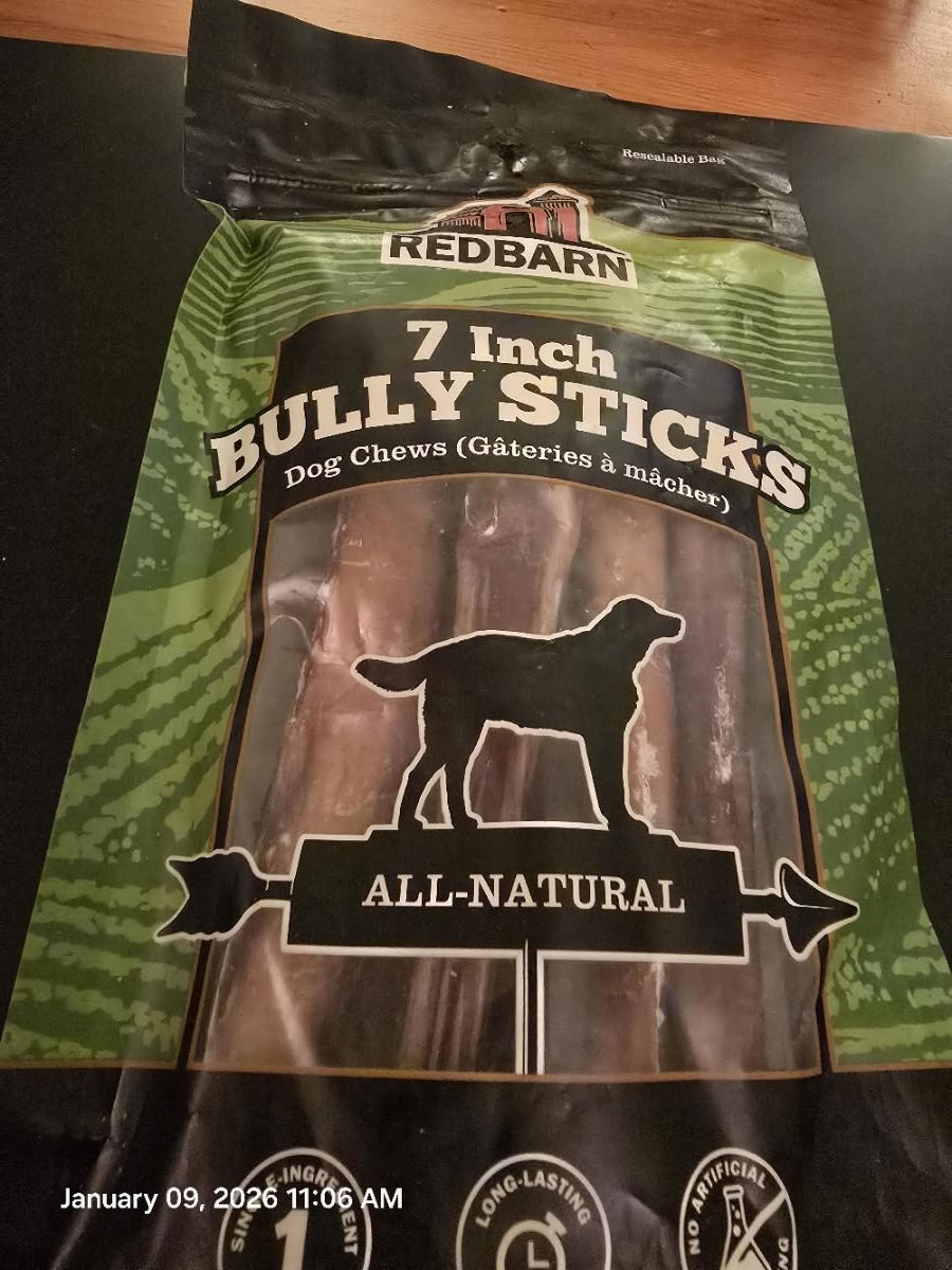 Free: Redbarn bully sticks, 7" (WLA/Westwood)