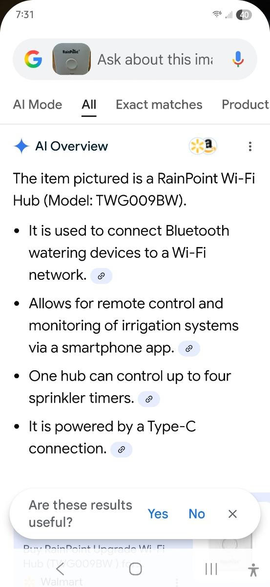 Free: RainPoint WiFi Hub (Juanita (Kirkland))