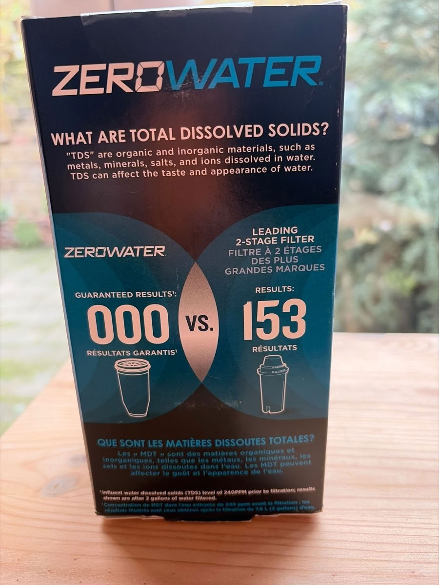 Free: Zero Water filter (Chiswick W4) - Southwark Freegle