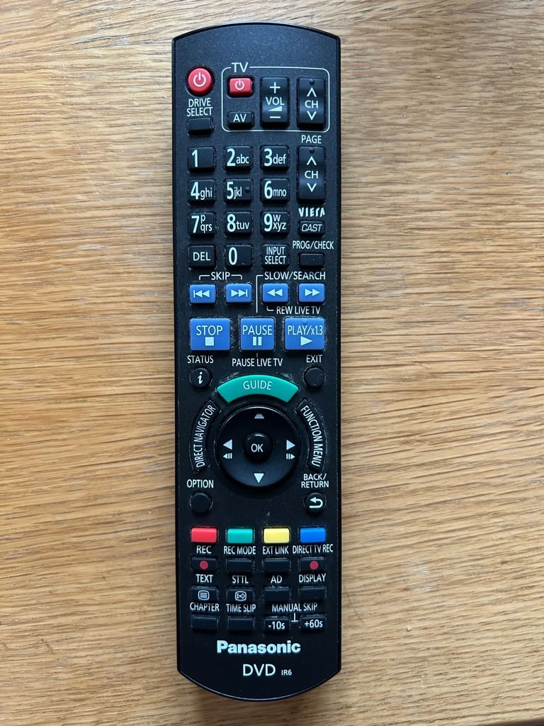 Free: Panasonic DVD remote (Barkham RG41) - Wokingham Freegle