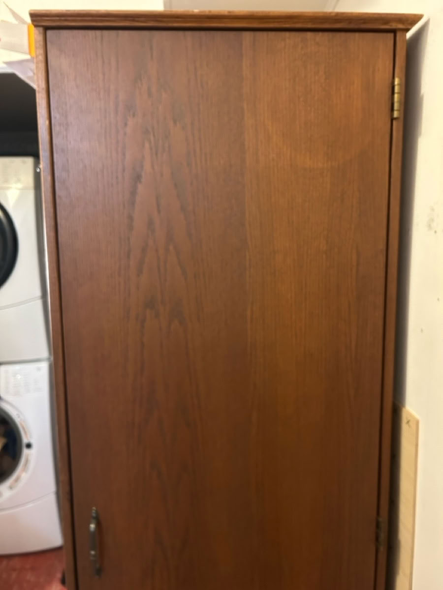 Free: Wood closet 30” x 24” x 76” (Marley)