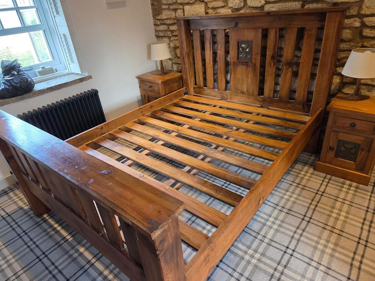 Free: Solid Timber Bed and Cabinets (Tadcaster LS24) - Selby Freegle