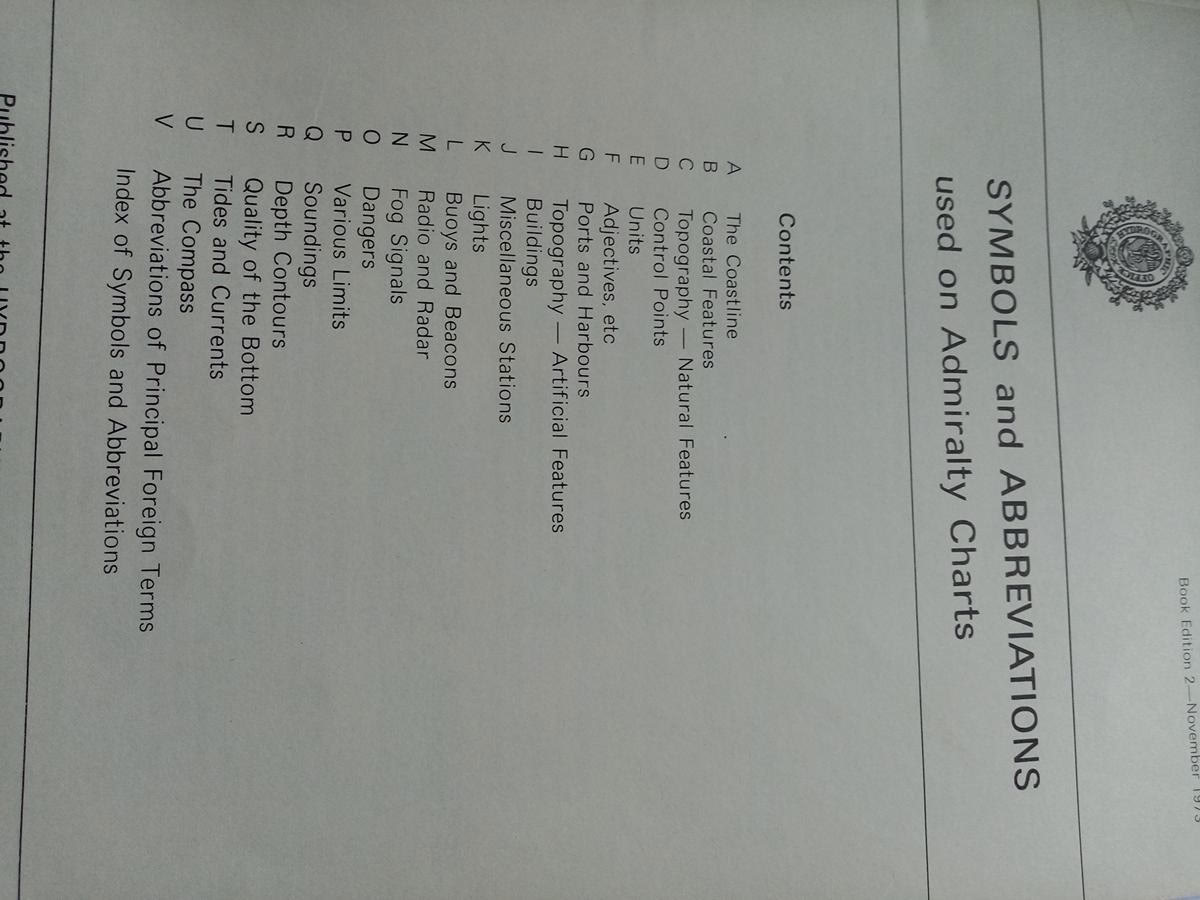 Free: Admiralty Symbols/Abbreviations (Emsworth PO10 Off A259)