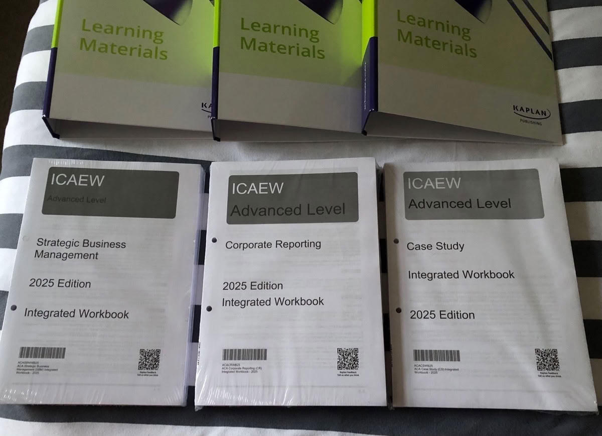 Free: icaew 2025 workbooks unused (L17 Aigburth) - Liverpool Recycle