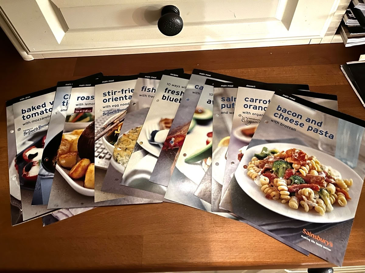 Free: Recipe cards (Stretton, Rutland LE15 7)