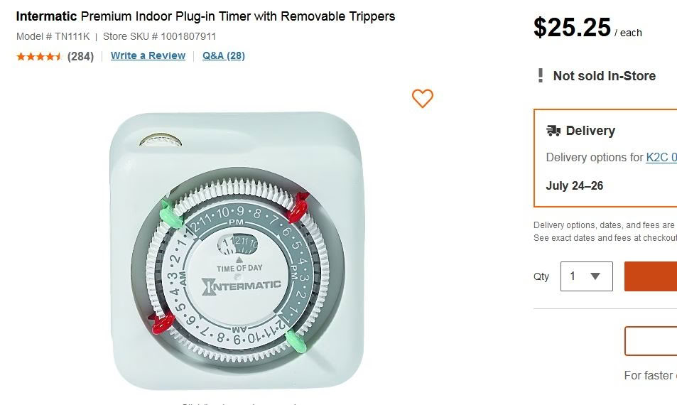 Free: plug-in timer, unused (Britannia)