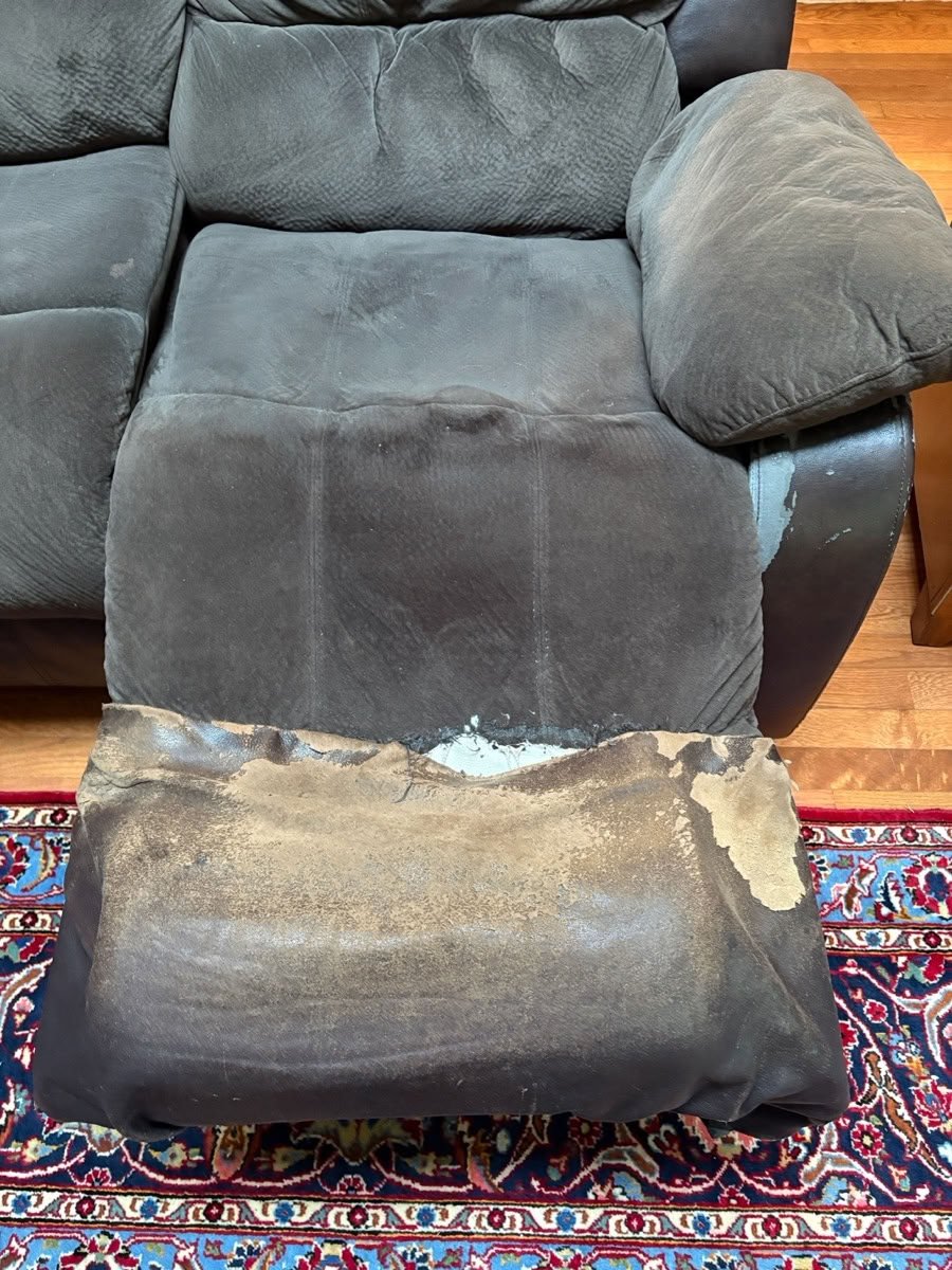 Free: Couch with two leg rests (Mercer Island)