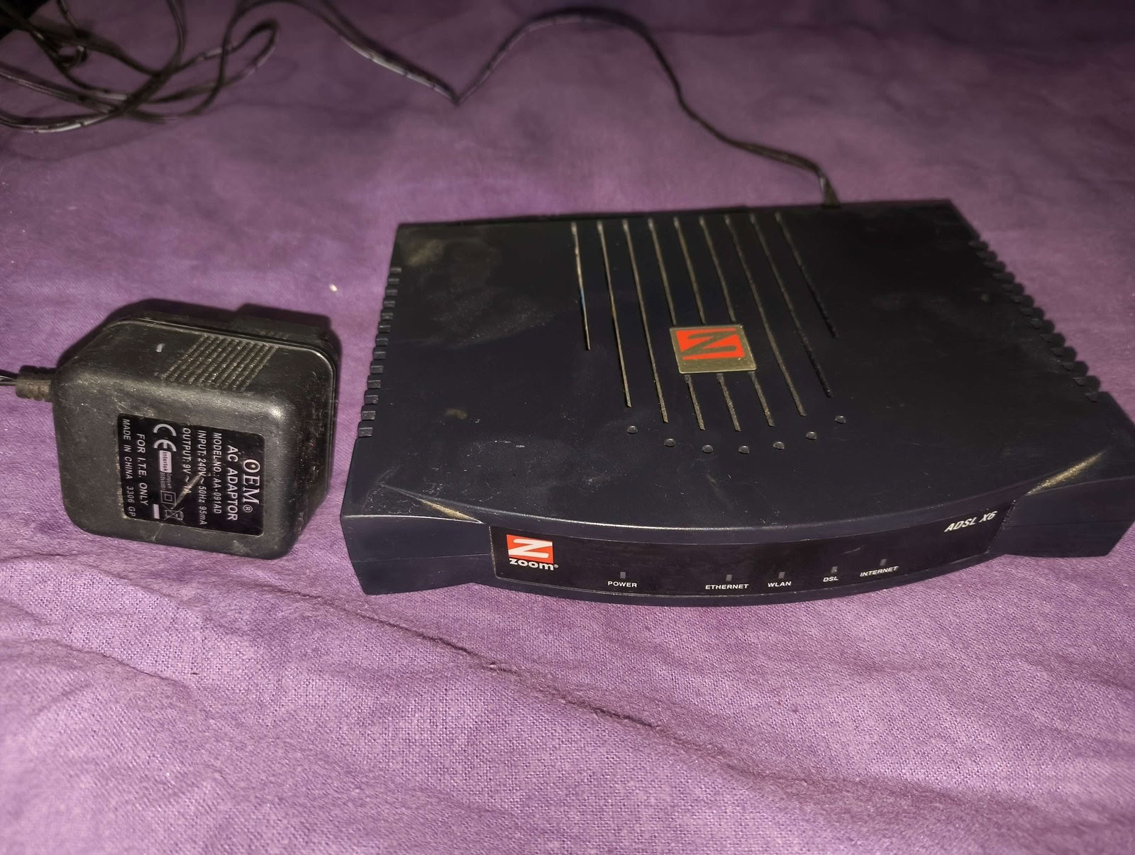 Free: Zoom X6 ADSL Router Ethernet Wireless (CT9) - Thanet Freegle