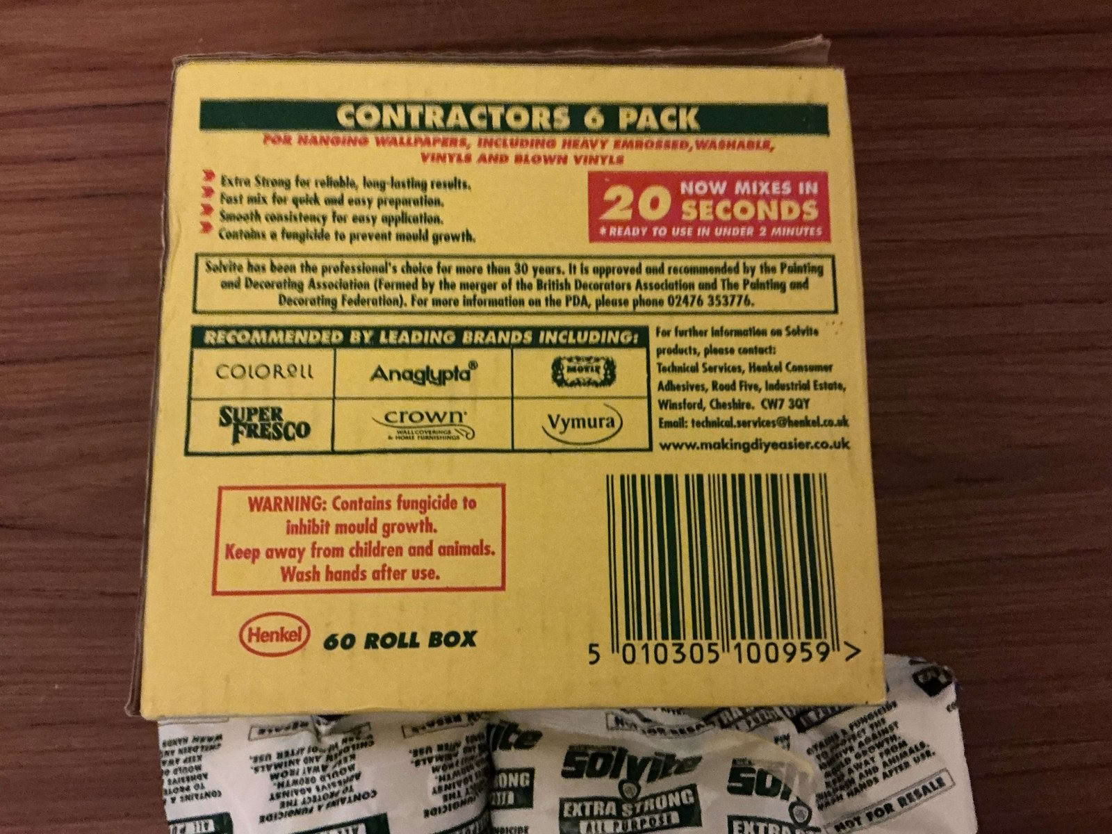 Free: Wall Paper Paste - Solvite extra strong (Oadby Lodge Farm LE2 ...